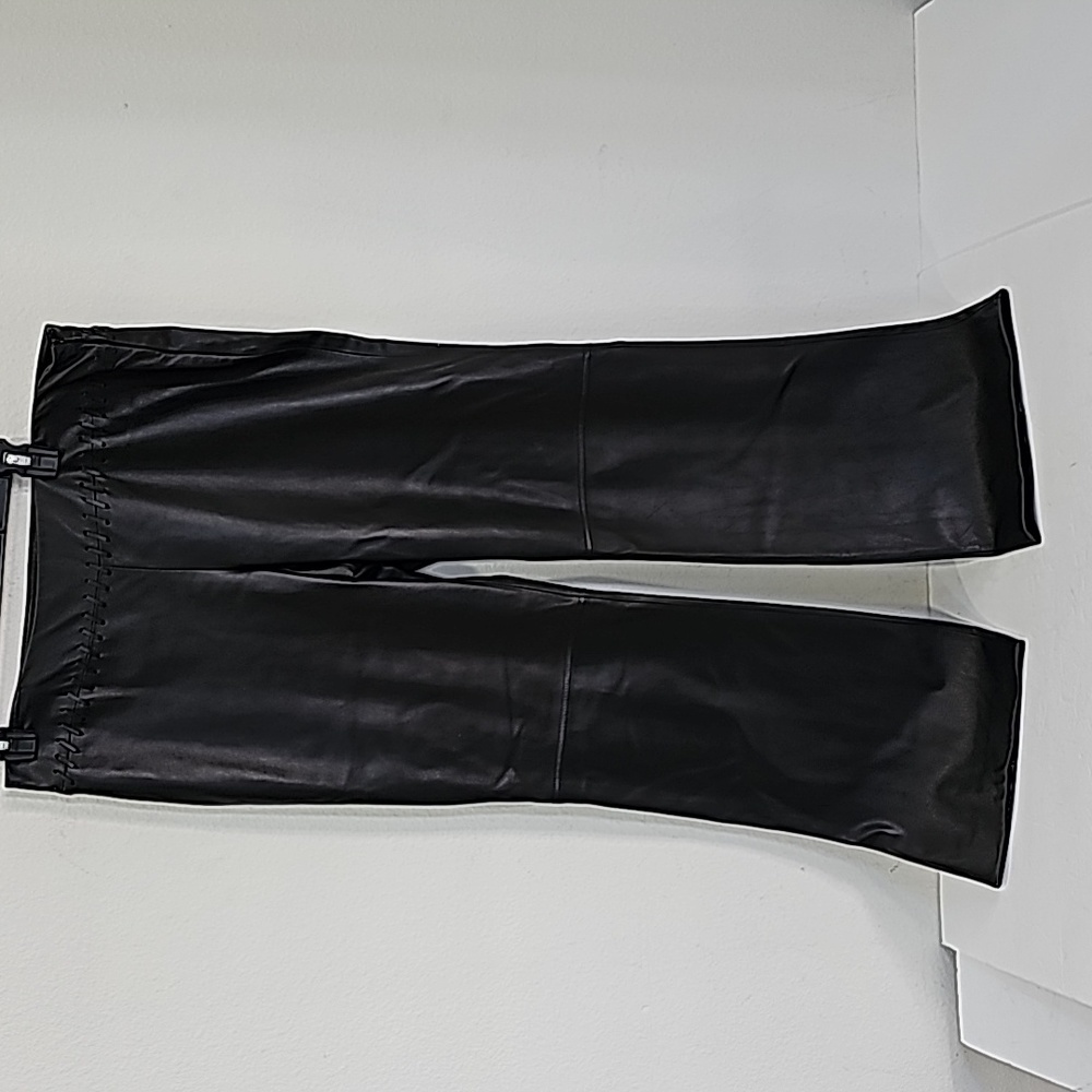 Be Black Flare Boot Leg Leather Pants Size 12 Very So… - Gem